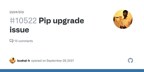 Pip Upgrade Issue Issue Pypa Pip Github