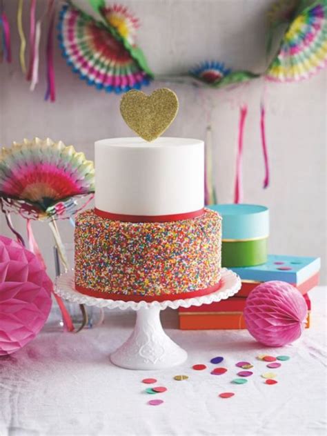 23 Fun And Colorful Sprinkle Wedding Cakes Crazyforus