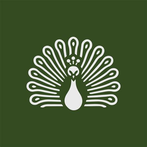 Minimal Peacock Nature Logo 54573101 Vector Art At Vecteezy