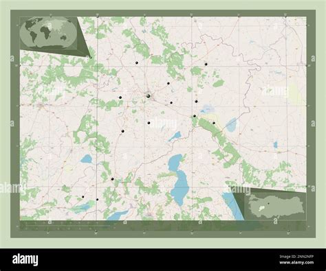 Afyon Province Of Turkiye Open Street Map Locations Of Major Cities Of The Region Corner