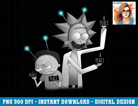 Rick And Morty Shirt Peace Among World Png Sublimation Png Inspire