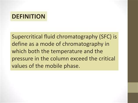 Supercritical Fluid Chromatography Pptx