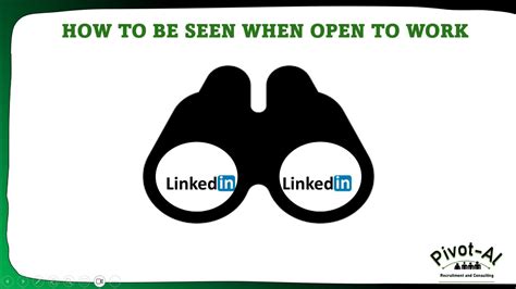 Pivot Al Recruitment And Consulting On Linkedin How To Be Seen By