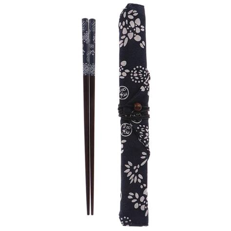 Деревянные многоразовые Китайские Корейские Японские палочки с чехлом для Еды Суши Роллов