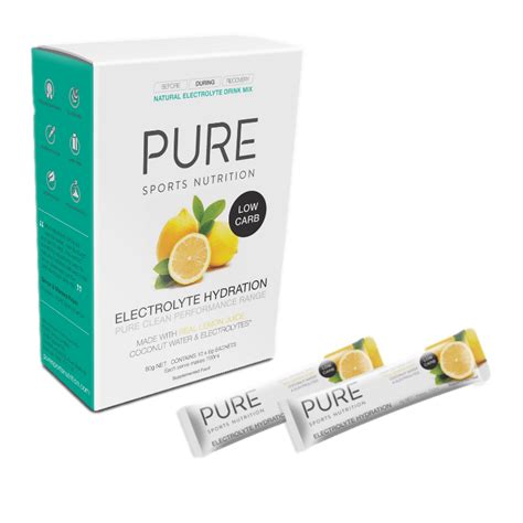 Pure Low Carb Electrolyte Hydration Sachets Sportsfuel Nz