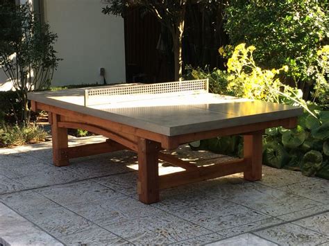 This One Of A Kind Outdoor Ping Pong Table Was A Custom Request From