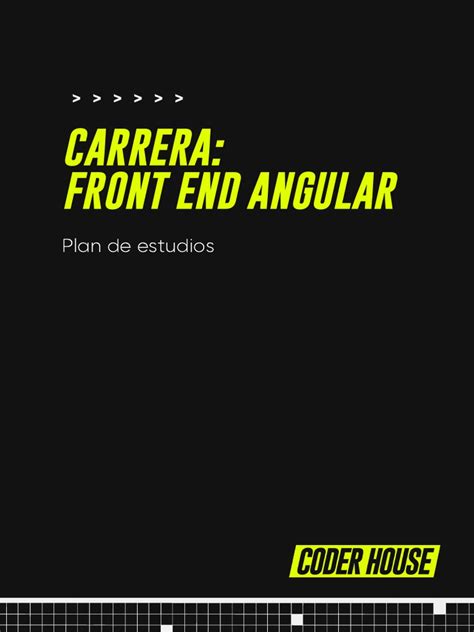 Carrera Desarrollo Front End Angular Pdf J Query Bootstrap Marco