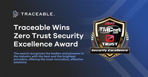 Traceable Wins 2022 Tmcnet Zero Trust Security Excellence Award Traceable Api Security