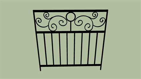 DECORATIVE IRON FENCE 3D Warehouse