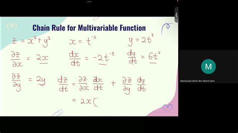 Week 4 Lecture Chain Rule Implicit Partial Differentiation And Double