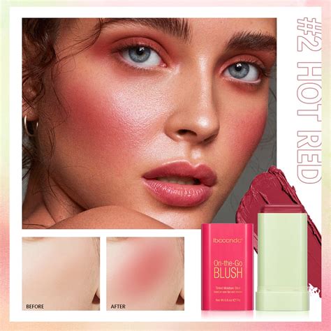 Jual Makeup Blush Stick Hydrating Gloss Lip Cheek In Makeup Blusher Balm Warna Kosmetik