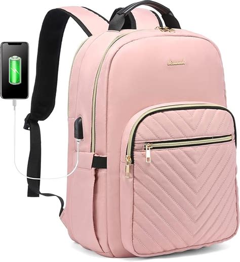 LOVEVOOK Sac à Dos Femme pour Ordinateur 17 3 Pouces Impermeable