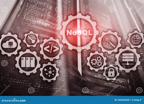 Nosql Structured Query Languagedatabase Technology Concept Server