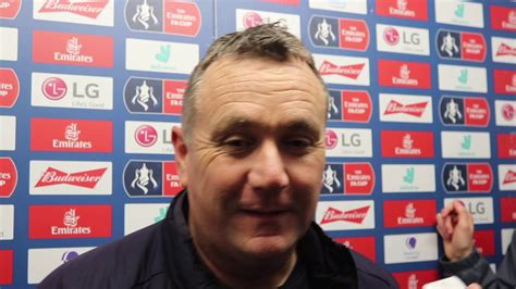 Post Match Micky Mellon Watford Youtube