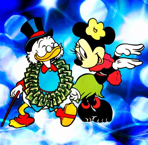 Walt Disney Fan Art Scrooge Mcduck And Minnie Mouse Walt Disney