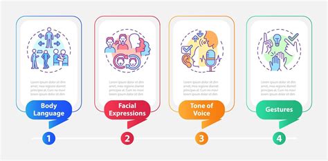 Nonverbal Communication Examples Rectangle Infographic Template Data