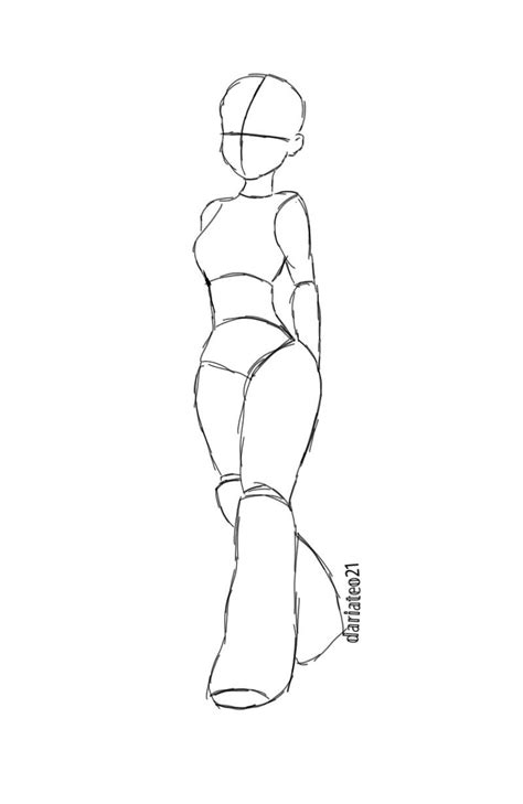 Girl Drawing Full Body Sketch