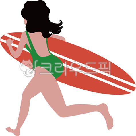 서핑 서핑보드 서핑일러스트 서핑타는사람 서퍼 사진이미지일러스트캘리그라피 Taya27lv작가