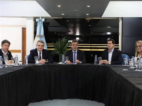 Reunión Entre Massa Rossi Y De Pedro Con Gobernadores Diagramaron La