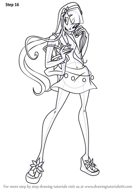 How To Draw Stella From Winx Club Winx Club Step By Step
