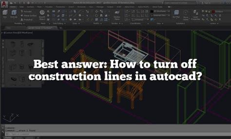Best Answer How To Turn Off Construction Lines In Autocad