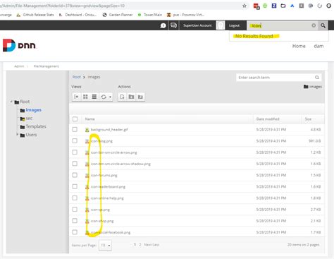 Digital Asset Module Refresh Button Unhides Action Menu Issue