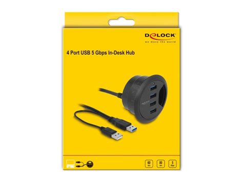 Delock Products 62868 Delock In Desk Hub 4 Port Usb 5 Gbps