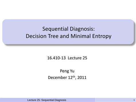 pdf sequential diagnosis decision tree and minimal entropypeople