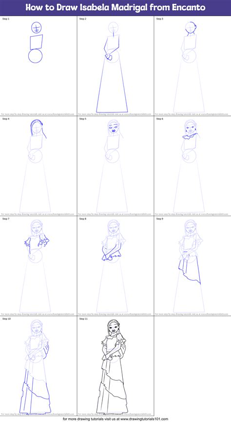 How To Draw Isabela Madrigal Disney Encanto In 2022 C