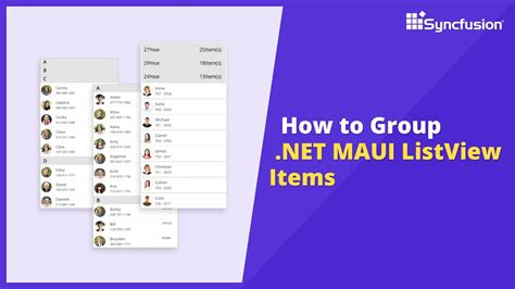 How To Group NET MAUI ListView Items YouTube