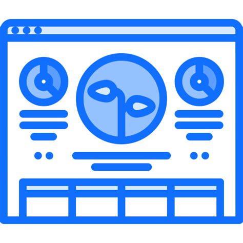 Statistics Coloring Blue Icon