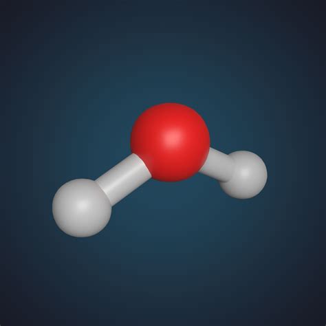 Molecule Water 3d Model Cgtrader