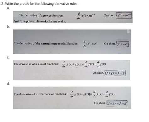 Answered The Derivative Of A Difference Of Bartleby