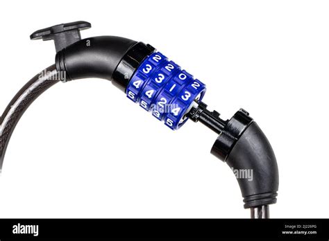 Code Bike Lock Isolated On White Background Protects The Bike From Theft Stock Photo Alamy