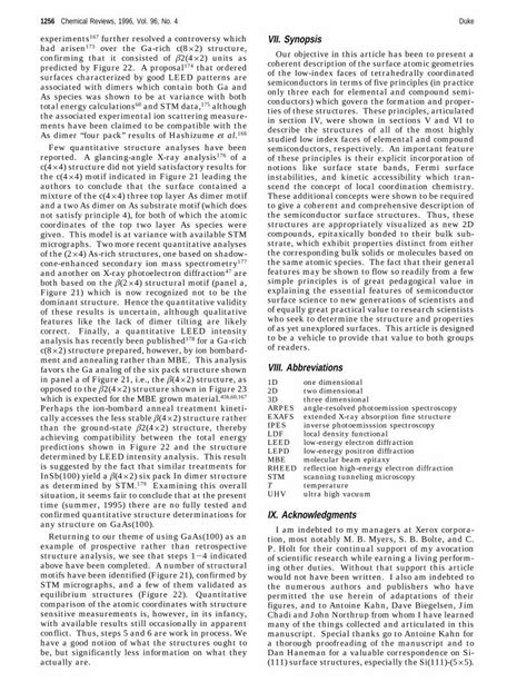 Pdf Semiconductor Surface Reconstruction The Structural Chemistry Of