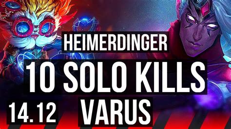 HEIMERDINGER Vs VARUS TOP Rank 4 Heimer 10 Solo Kills 600 Games