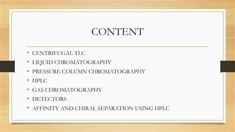 SOLUTION Separation Techniques Studypool