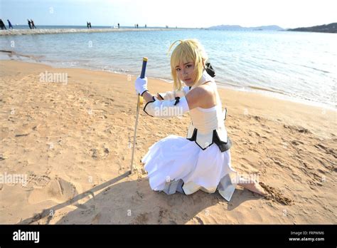 Tsingtao Tsingtao Chn Mar 23 2016 Cette Cosplayeuse Habille Comme