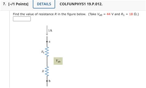Solved Find The Value Of Resistance R In The Figure Below Chegg