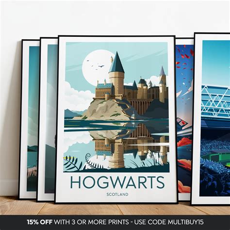 Hogwarts Print Hogwarts Fan Art Hogwarts Poster Harry Potter Fan