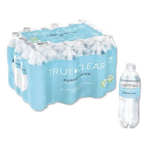 True Clear Purified Water 169 Oz Bottle 24 Ct