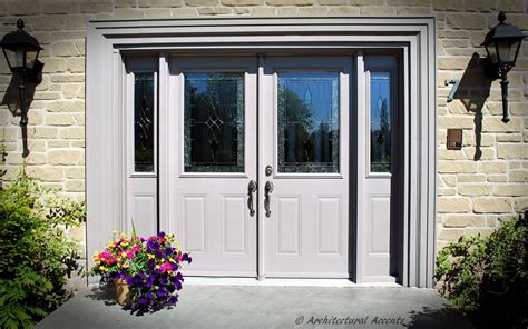 Double Steel Door Two Sidelites Entrance System Custom Colour On The Exterior 12 Steel