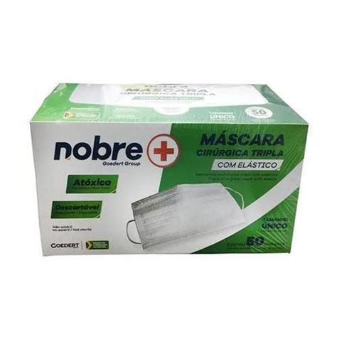 Kit Caixas Máscara Cirúrgica Descartável Tripla Nobre Máscara Facial Descartável