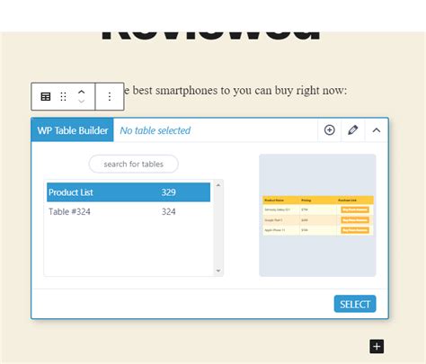 WP Table Builder Review Drag And Drop WordPress Plugin