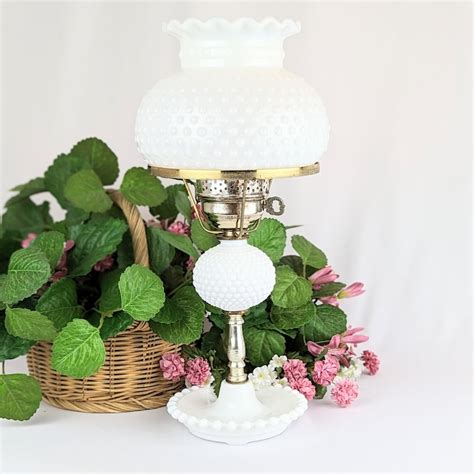 Milk Glass Lamp Etsy