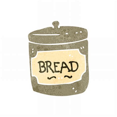 Retro Bread Vector Hd Images Retro Cartoon Bread Tin Cartoon Drawing Tin Png Image For Free