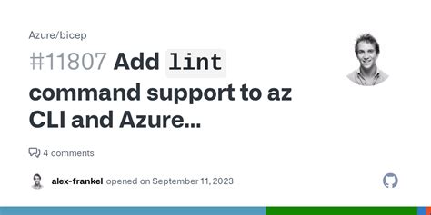 Add `lint` Command Support To Az Cli And Azure Powershell · Issue