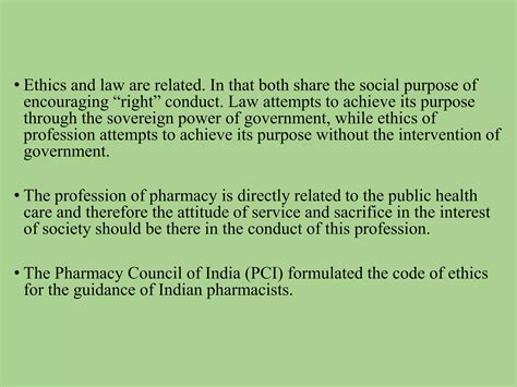 Codes Of Ethics For Pharmacist Ppt