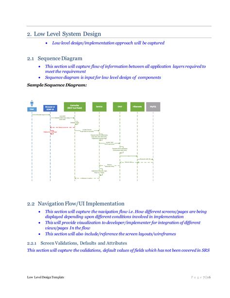 Low Level Design Template 1 Docx