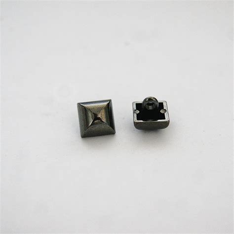 Guziki Metalowe Ciemno Srebrne 10x10mm Enici Pl